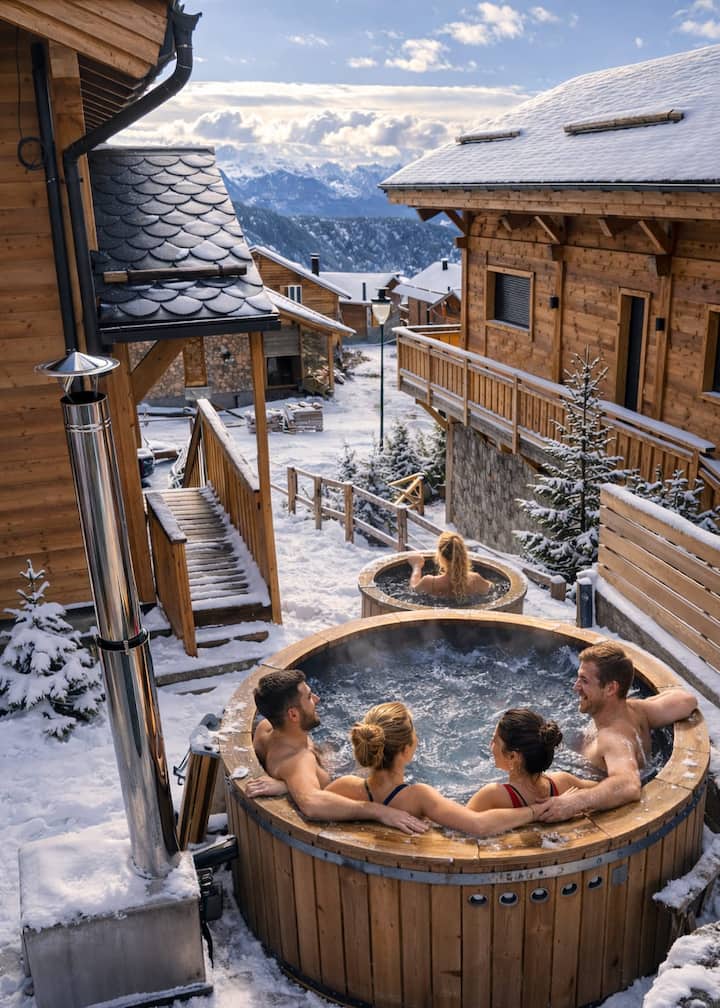 Chalet Louma- Bain Nordique • Sauna • Vue Pyrénées - Font-Romeu-Odeillo-Via