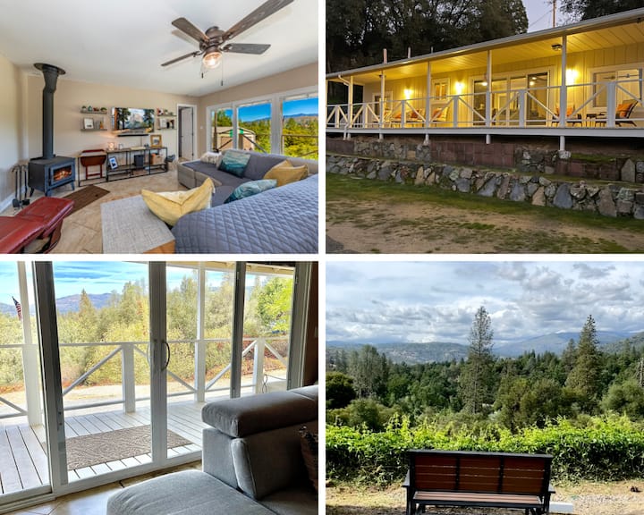 Treetop Views! Near Yosemite/deck/fenced Yard - Oakhurst, CA