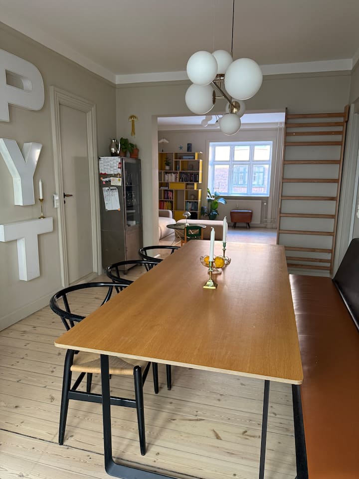 Stor Lejlighed Med Altan Og To Toiletter - Copenhague