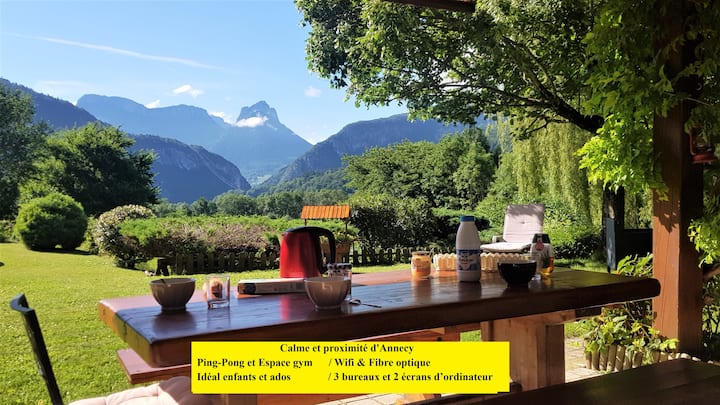 ⁂Maison 8p Entre Lac & Montagne Vue Exceptionnelle - Lac d'Annecy