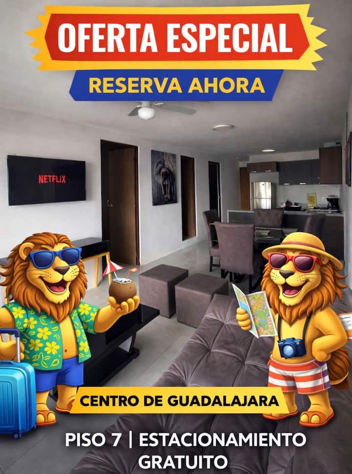 Punto Central, Centro, Alberca, Gimnasio, Elevador - Guadalajara