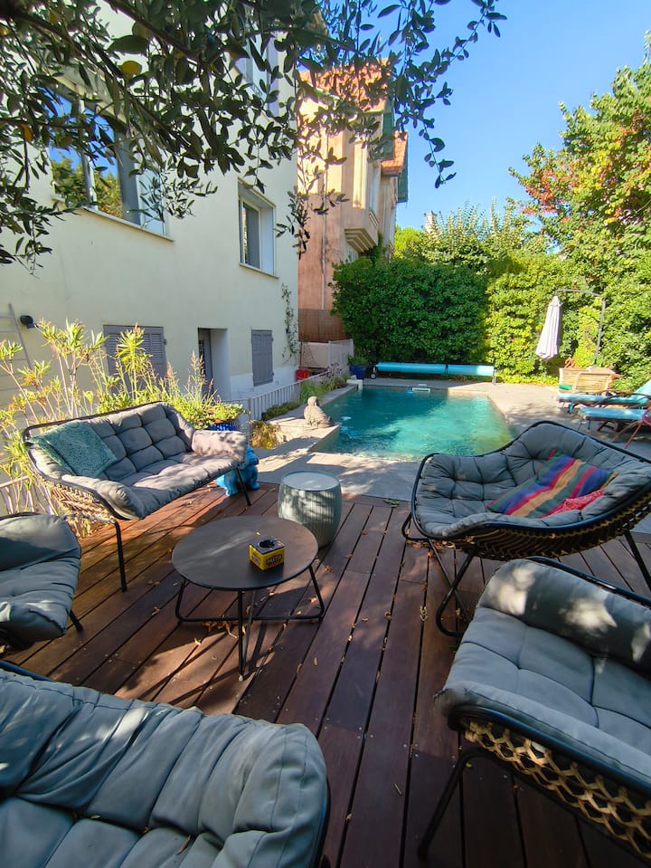Grande Villa Avec Piscine à 5mn à Pied Du Centre - Aix-en-Provence