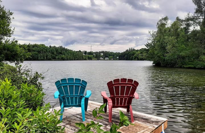 Chalet Nature + Accès Privé Lac à 2 Min Valcartier - Québec, QC