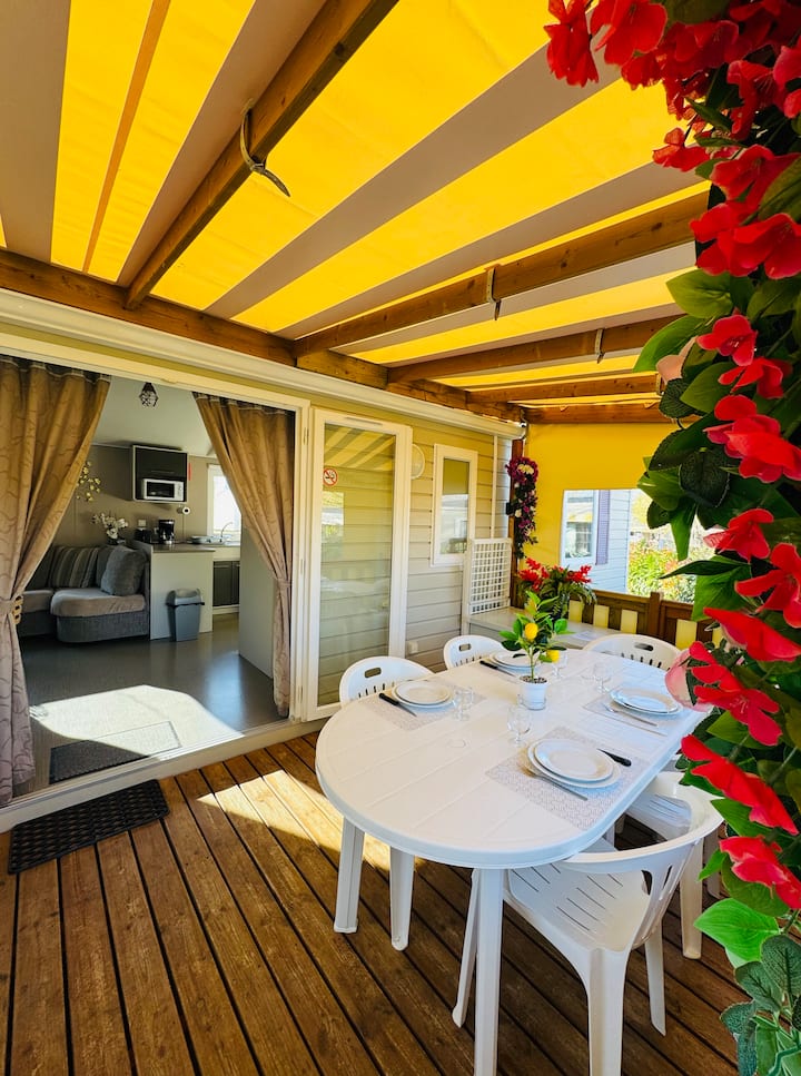 Près De La Piscine Mobil Home Cosy 3ch - 6p/92 - Onzain