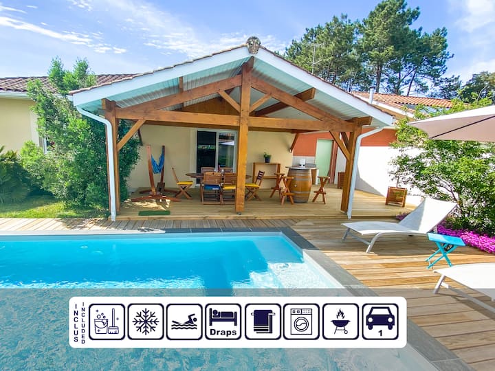 Maison Climatisée / Piscine / Plage à 7mn - Labenne