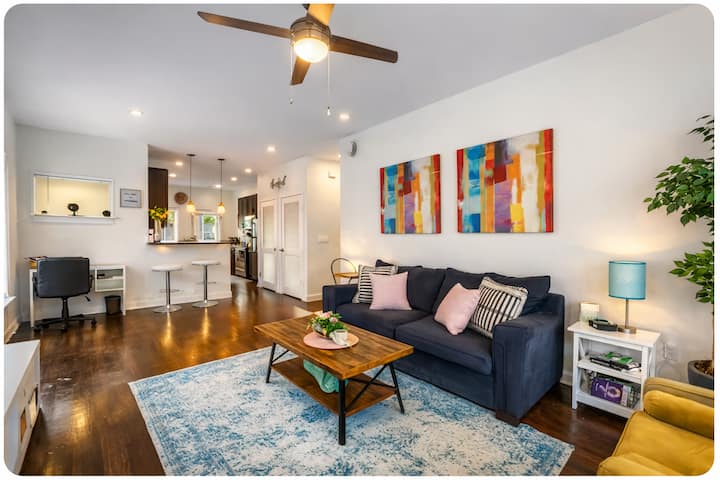 King Bed | 1 Floor | Full Kitchen | Central Rva - Richmond, VA