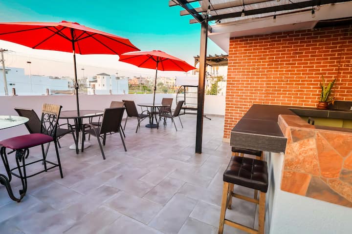 Spacious Getaway -Rooftop Bar- King Bed -Rosarito - Rosarito