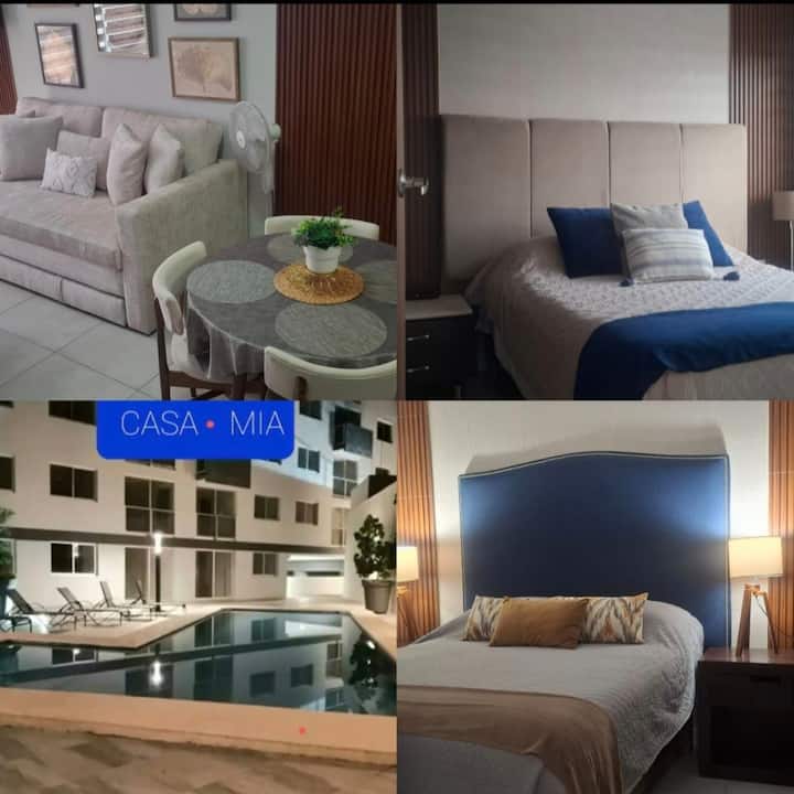 Casa Mia A/c+pool+gym+parking - 과달라하라
