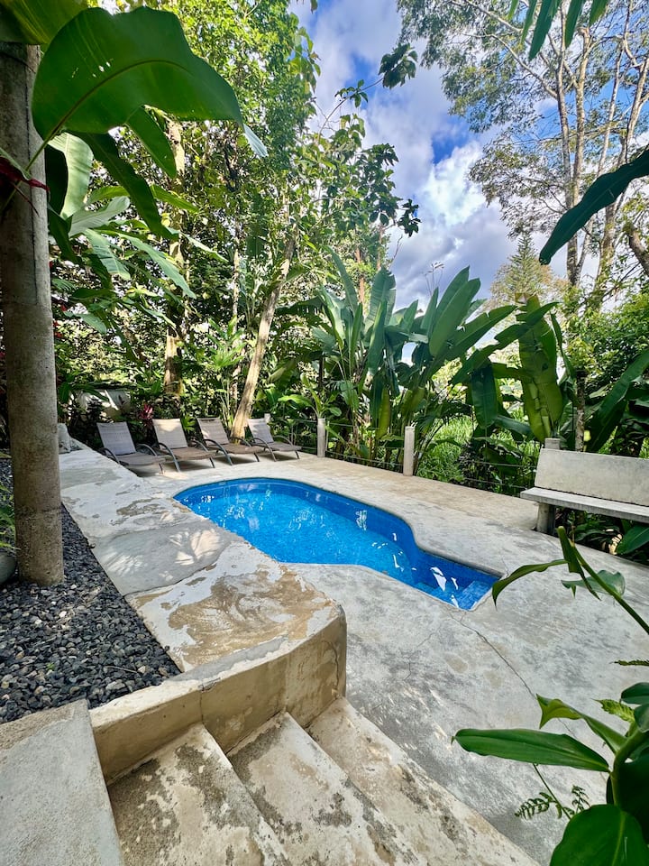 Beautiful Rustic Cabin #3 With Pool And Garden - La Fortuna