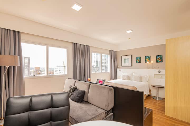 Std_1807 - Flat Moderno C/wifi+1vaga Alphaville - Barueri