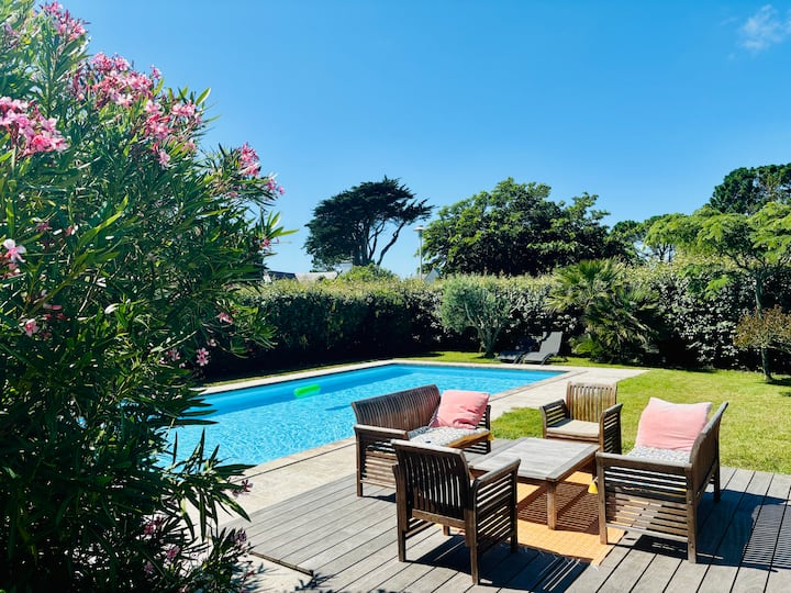 Villa Avec Piscine à 50m De La Plage De Sable Fin - Pont-l'Abbé