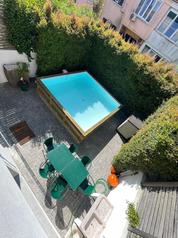 Clementina: Serene Garden And Pool Stay W/parking - Lizbona