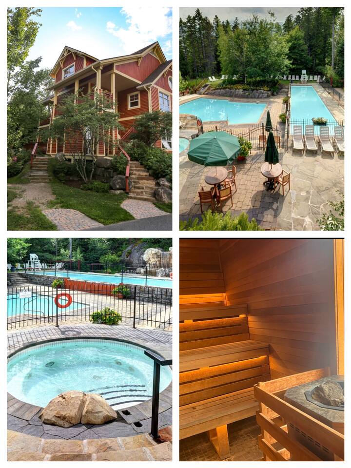 Spa & Sauna Open Tremblant-les-eaux 2bd Condo - Mont-Tremblant