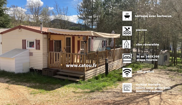 25 Très Grand M-home Calme Nature Clim L-linge 4p - Bédarieux