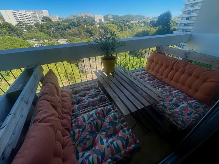 Appartement Avec Vue Mer Et Collines, Proche Ville - Marseille