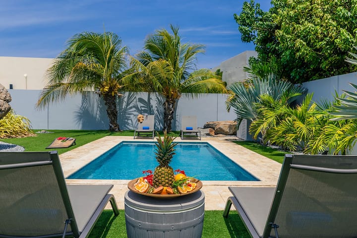 New 3br 3ba Villa W/ Modern Decor And Private Pool - Aruba