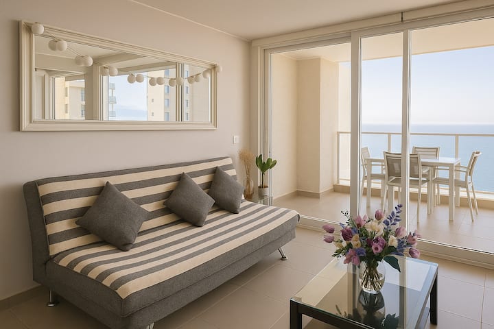 Great Ocean View, Parking And Wifi Apartment - Concón