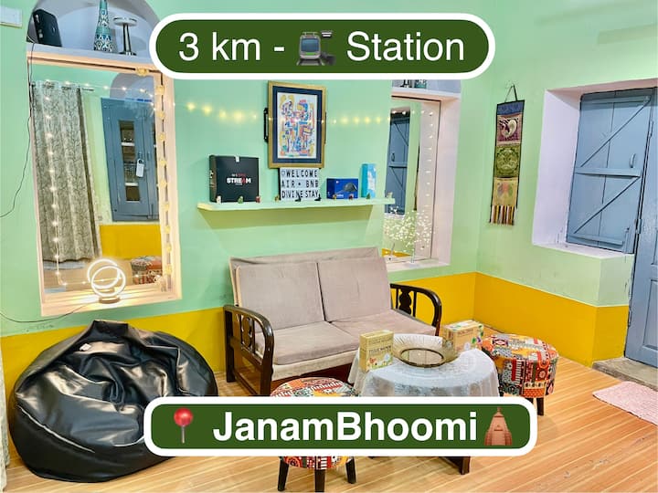 Divine Stay | 40% Discounted Price | Sleeps 4-6 | - Mathura