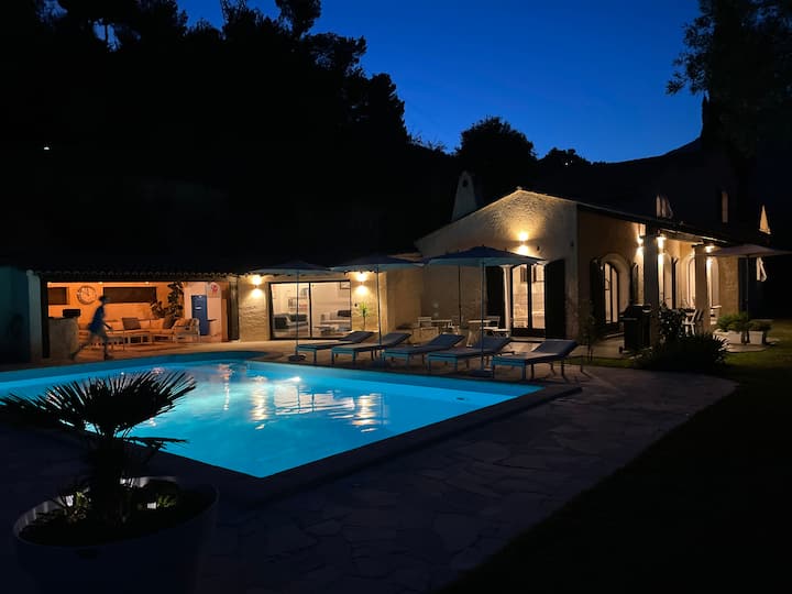 Villa Monti. Villa Du Luxe, Piscine Privé, Clim - Menton