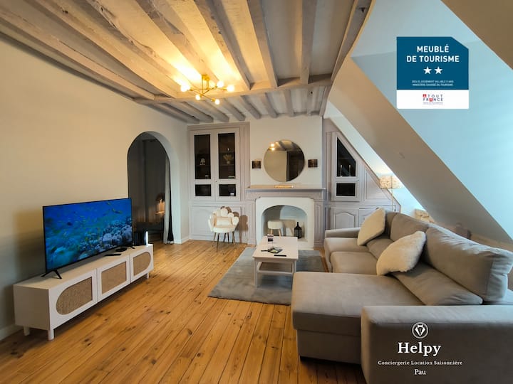 Splendide T4 -Spacieux- Climatisation- 6 Pers - Pau
