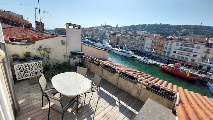 Grande Terrasse Tropézienne - Vue Canal Royal - Sète
