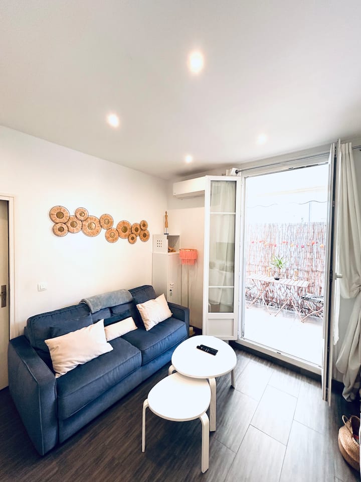 Mer à 7 Minutes Studio Avec Terrasse Rue De Russie - Nice