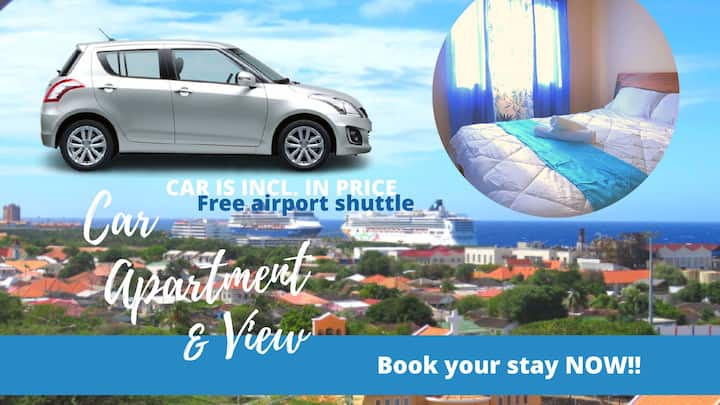 Car & Apartement_awesome Live Panorama View - Curaçao