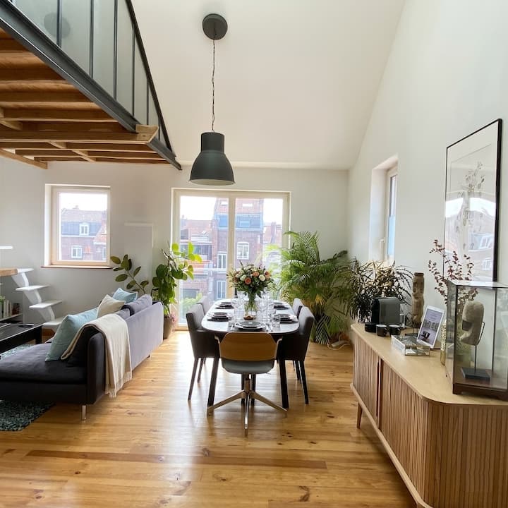 Loft Lille Centre-vue Imprenable-écrin De Sérénité - ibis budget Lille Centre