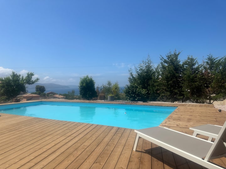 Rez De Villa, Piscine Et Vue Mer - Cargèse