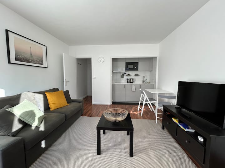 Cosy Studio Magnifique Vue Tour Eiffel 4 Personnes - Parc Montsouris