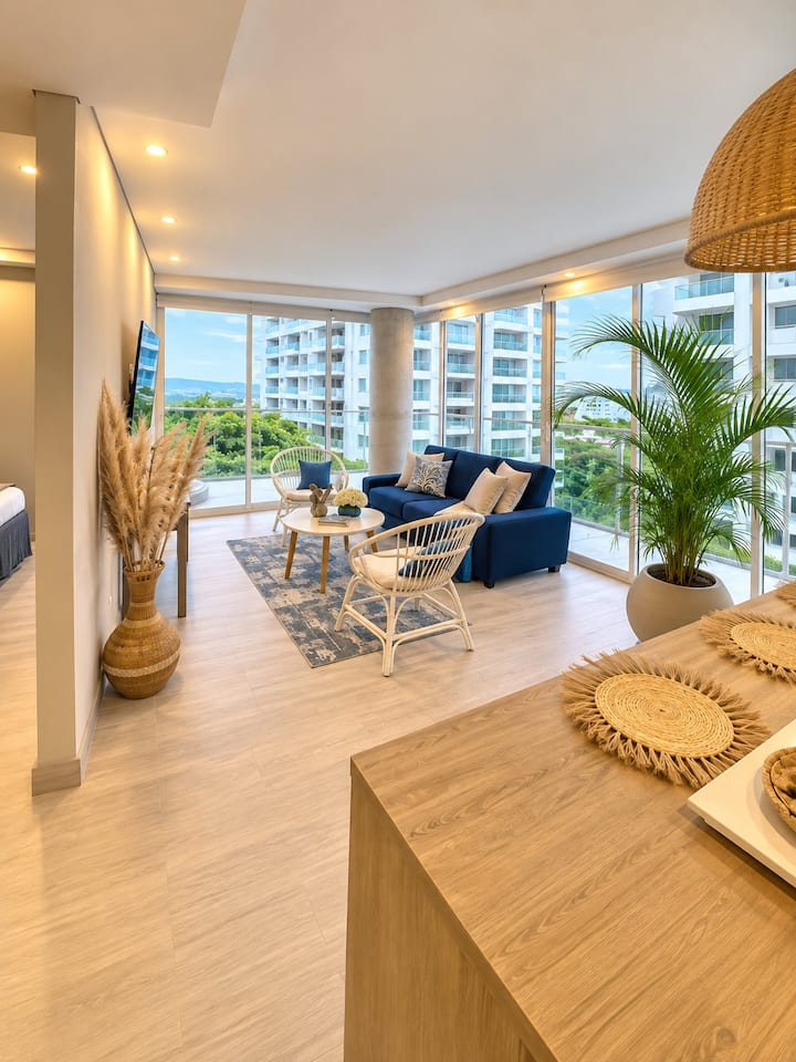 Mq701 New Apt Boho Style Private Jacuzzi - Cartagena, Colombia