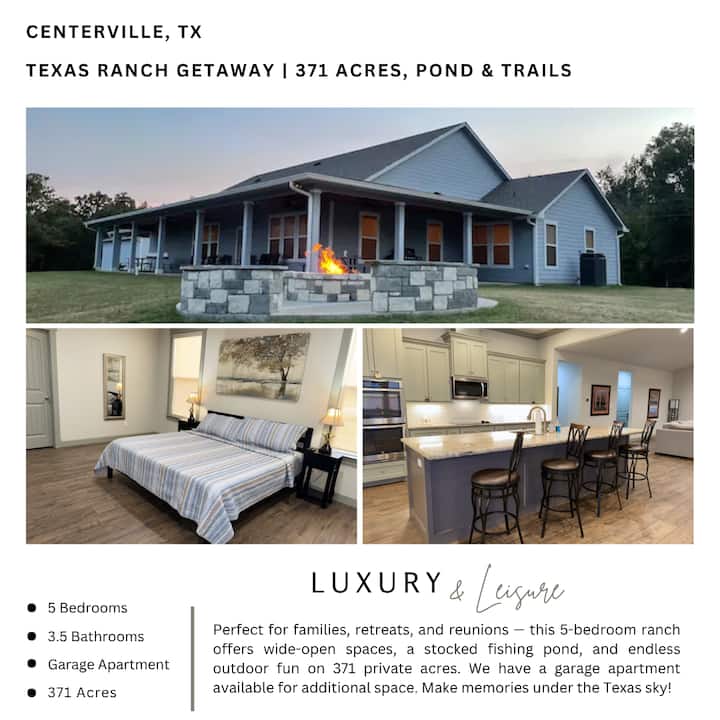 371-acre Private Retreat With Lake And Atv Trails - Fort Boggy State Park, Centerville