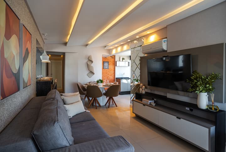 Sea View Av. Atântica • Downtown •4r • Home Office - Balneário Camboriú