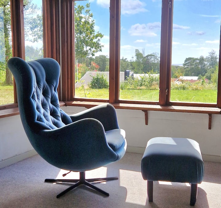 Strandnära Hus Med Havsutsikt Och Stor Tomt - Halmstad