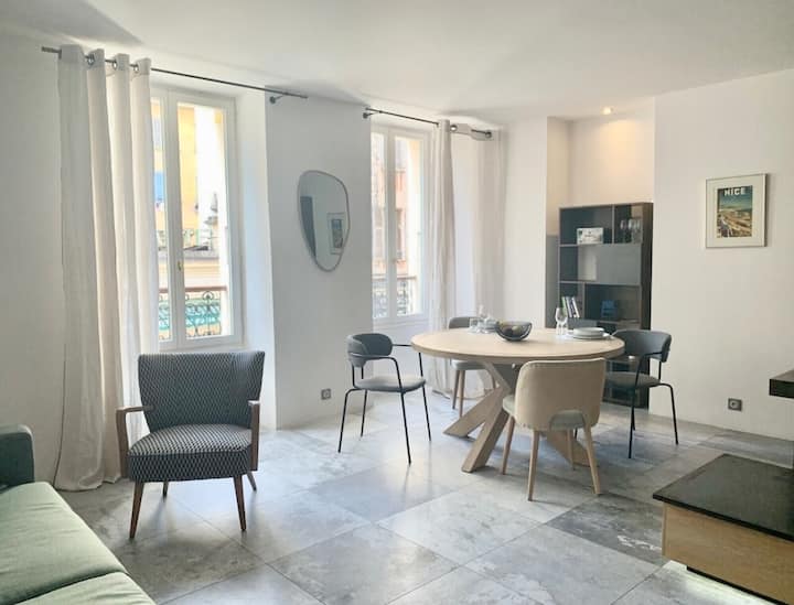 2 Pièces 54 M2, Rénové, Calme, Lumineux, Climatisé - Nice