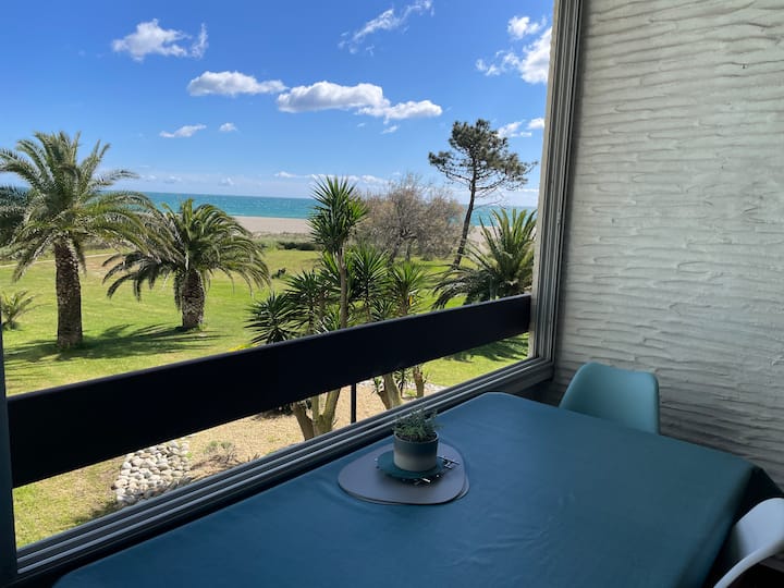 T2 Cosy, Les Pieds Dans Leau, Parking Sécurisé - Saint-Cyprien Plage