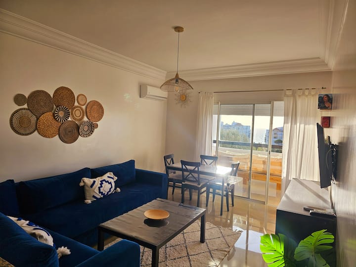 Calme Et Détente à Assilah Avec Vue Golf Et Océan - Asilah