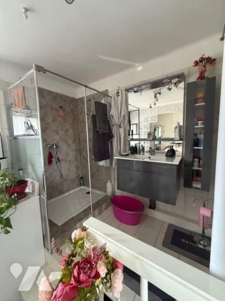 Toulon Dans Grand Appartement De 5 Pieces :Agréable Studette Indépendante Avec Salle D Eau Et Terrasse Plein Sud Vue Sur Rade De Toulon Libre à Partir Du 3 Septembre - Toulon
