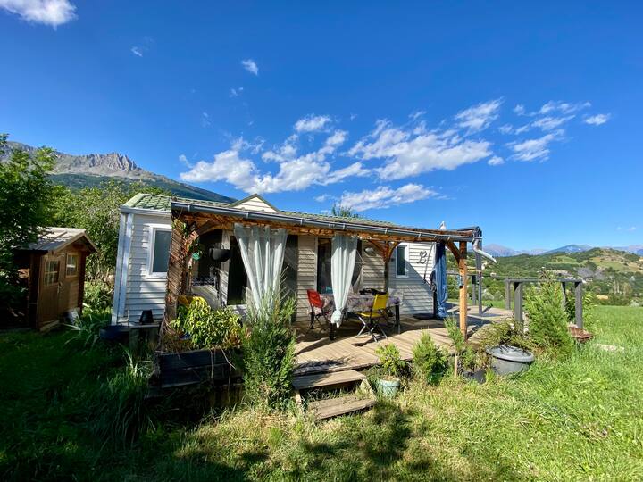 Mobilhome Vue Lac De Serre Ponçon Baie St Michel - Chorges