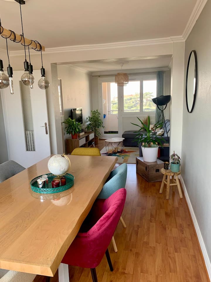 Chambre 2 Pers Dans Très Bel  Appartement - Villeurbanne