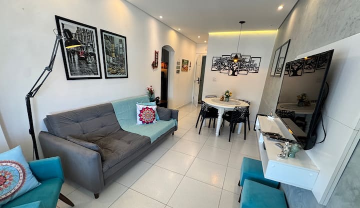 Belíssimo Apto 100ms Praia Da  Enseada-guarujá - Guarujá