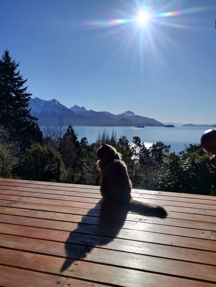 Cabaña Rústica Con Excelente Vista Al Lago - Argentina
