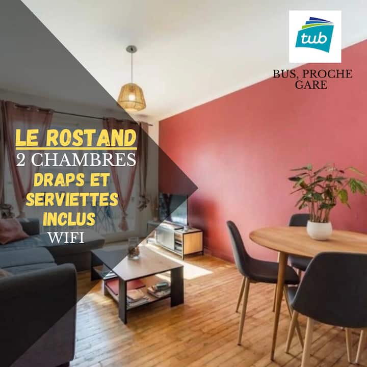 Le Rostand - Charmant Appartement Lumineux - Saint-Brieuc