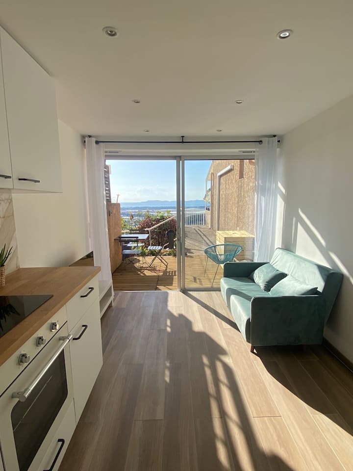 Studio Vue Mer - Mont Des Oiseaux - Hyères - La Capte