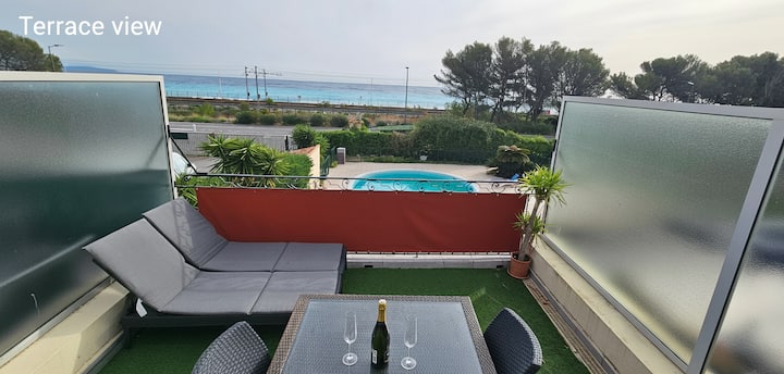 T2 45m2 Vue Mer/parking/piscine - Juan-les-Pins