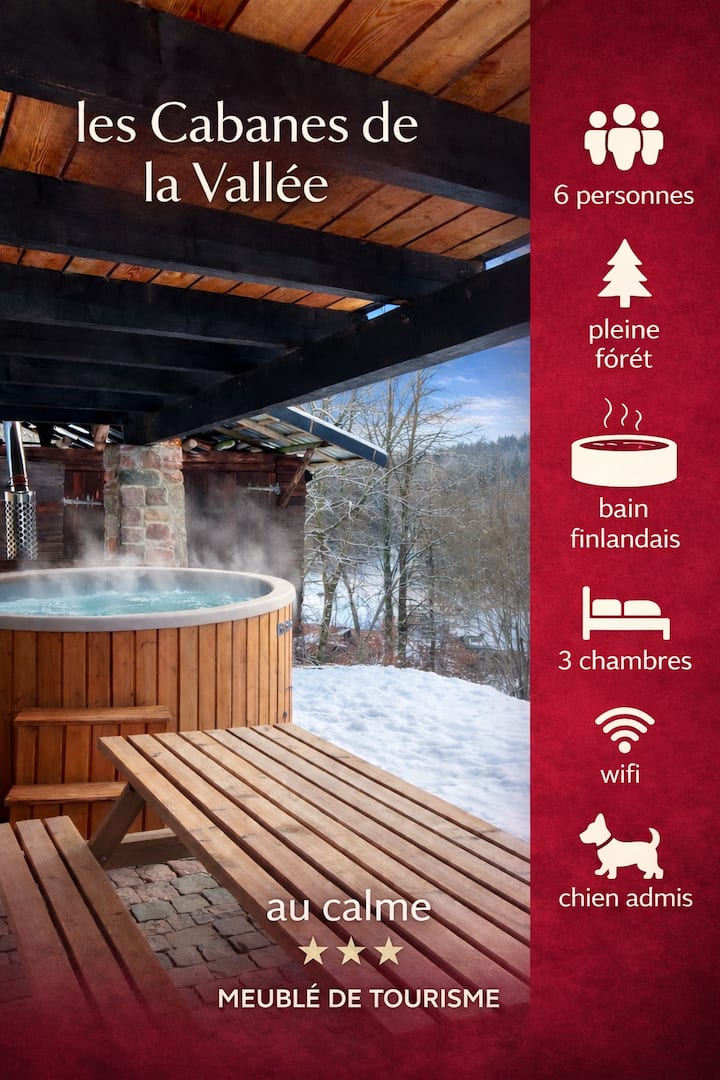 Chalet En Pleine Forêt- Les Cabanes De La Vallée - Alsace