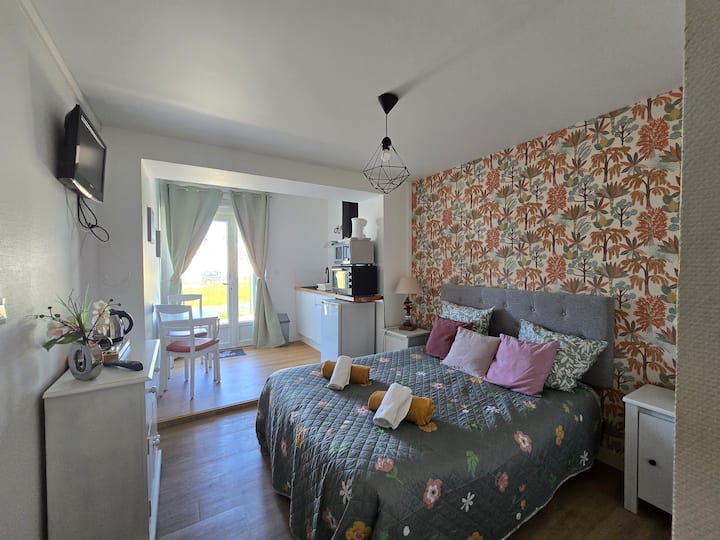 Charmant Studio Bord De Mer - Terrasse & Parking - Arromanches-les-Bains