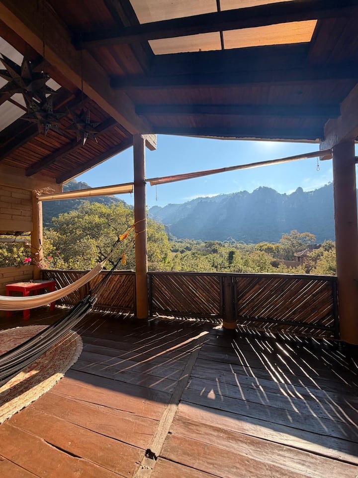 La Mejor Vista, Casa Quetzálcoatl, Plaza Amatlán - Tlayacapan