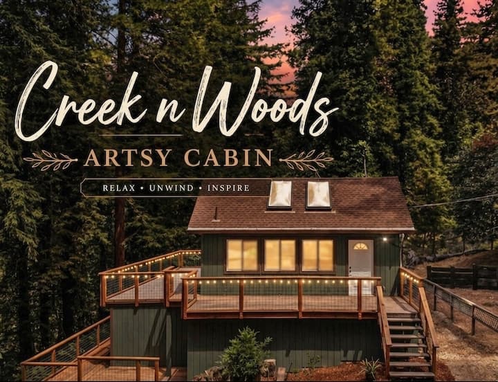 Artsy Cabin In Half-acre Serene Redwoods - Boulder Creek, CA