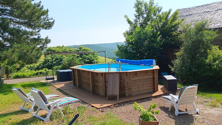 Grand Gîte Au Calme Avec Vue  Sur La Vallée - Millau